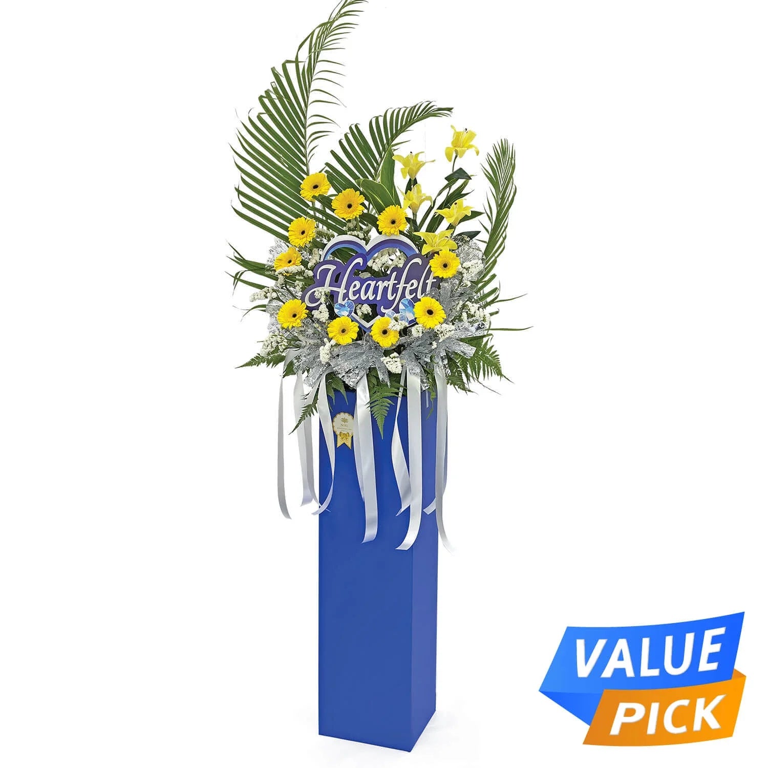 Valuable Connection Condolence Flower Arrangement