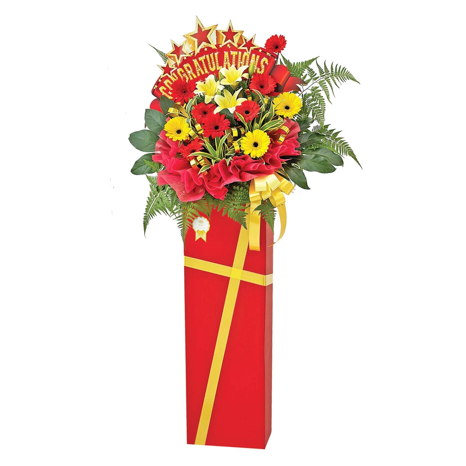 Heartiest Congratulations Congratulatory Flower Stand - Noel